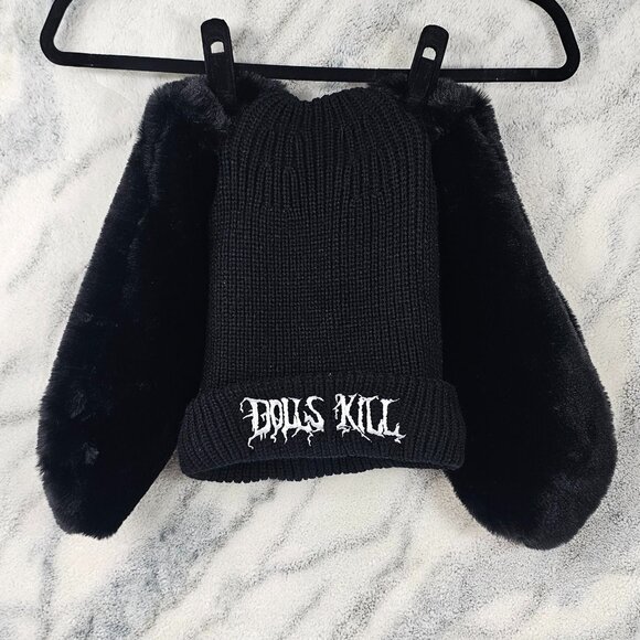 Dolls Kill | Accessories | New Dolls Kill Logo Merch Black Oversized ...